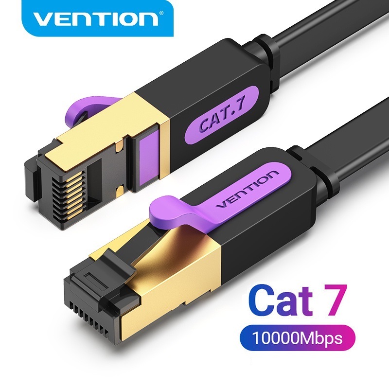 Vention Cat7 Flat Ethernet Cable RJ45 Wire Lan cable 10Gbps Network for ...