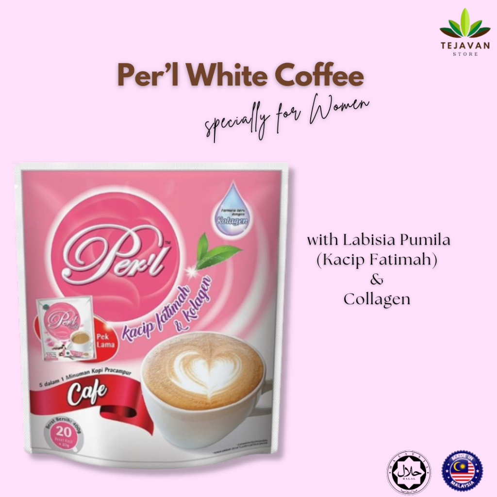 PER'L Cafe Kacip Fatimah with Collagen Ready to Drink Instant Coffee ...