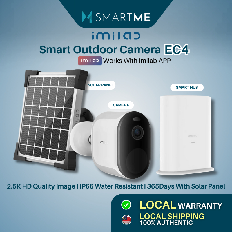 Imilab EC4 2.5K Smart Outdoor Camera 4MP IP66 Waterproof Wireless CCTV ...