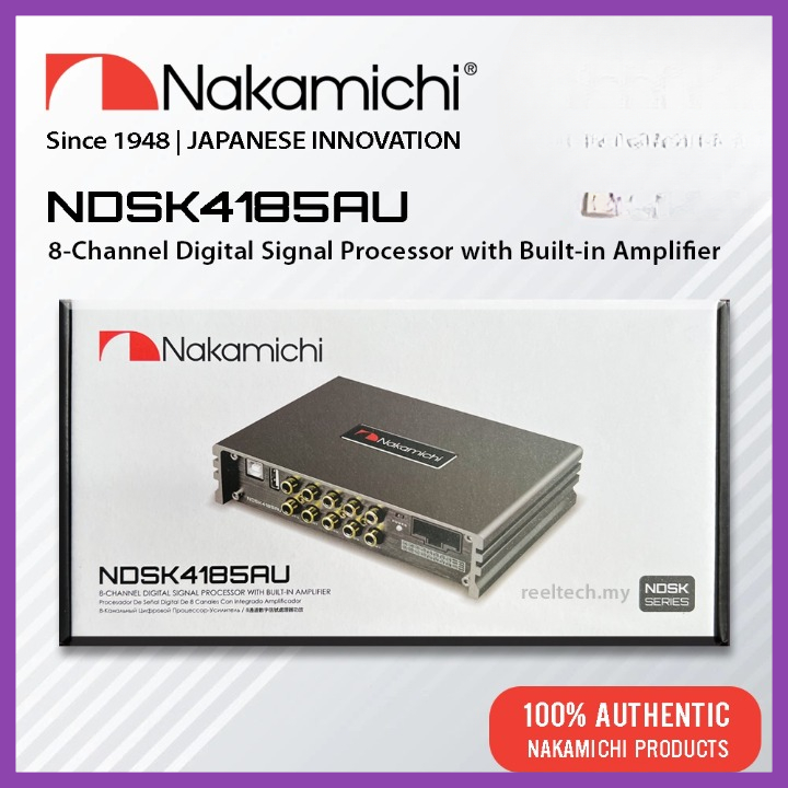 Nakamichi NDSK 4185AU - 8 Channels 4 IN 8 OUT 31 Band EQ DSP Amplifier | DSP Kereta | Shopee ...