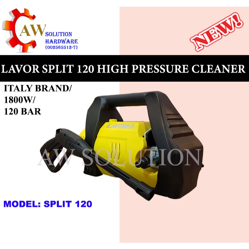 Lavor SPLIT 120 High Pressure Cleaner 1800W 120Bar (Italy Brand ...