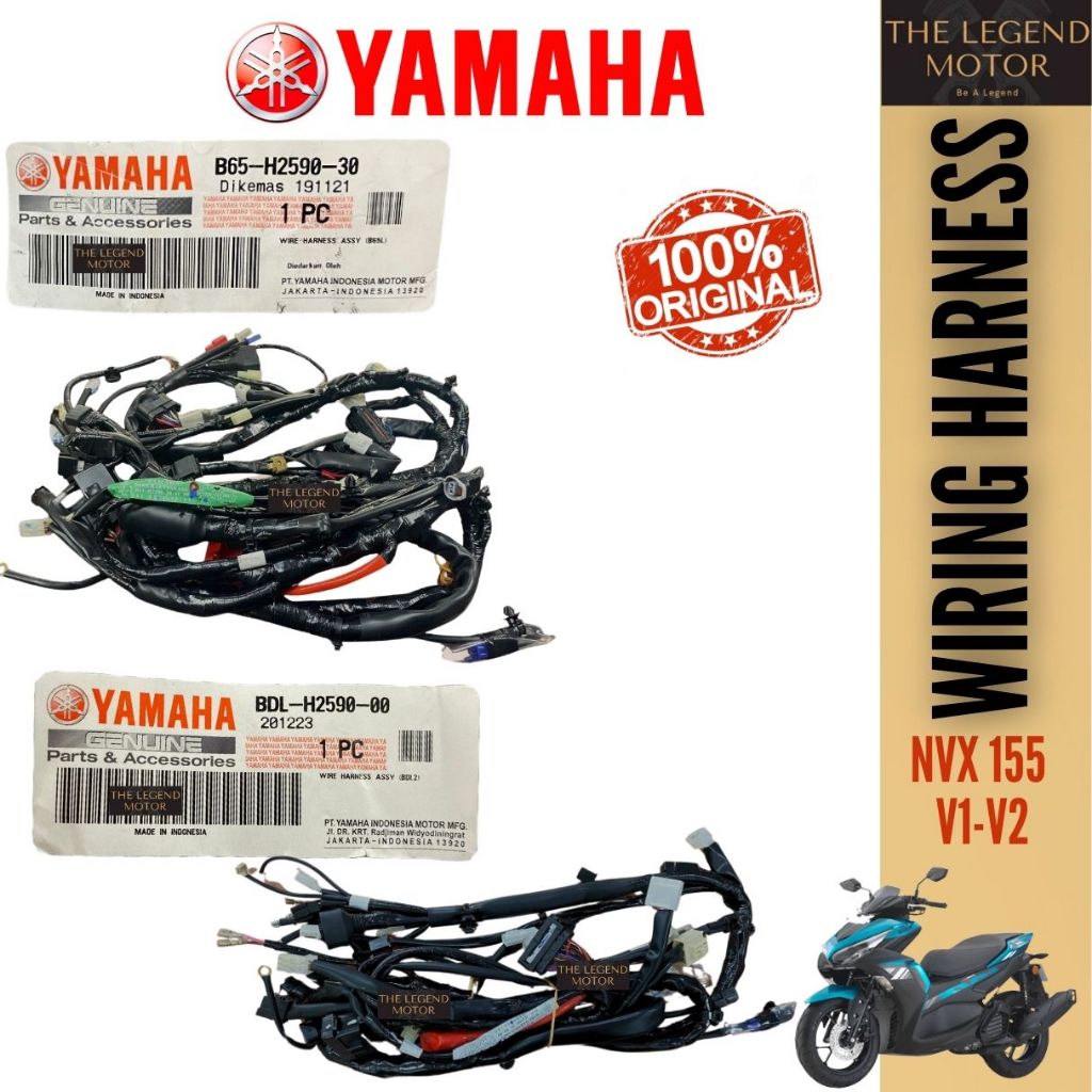 NVX155 V1 V2 AEROX NVX 155 Body Wiring Harness Wayering Wayer Wire ...