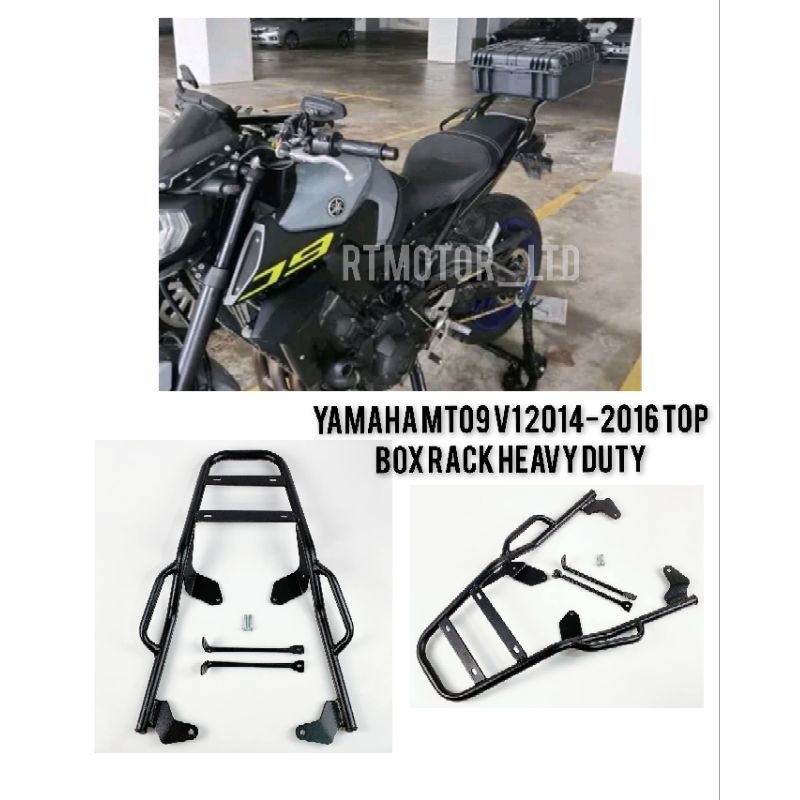 YAMAHA MT09 V1 2014 - 2016 TOP BOX RACK HEAVY DUTY REAR MONORACK FOR ...