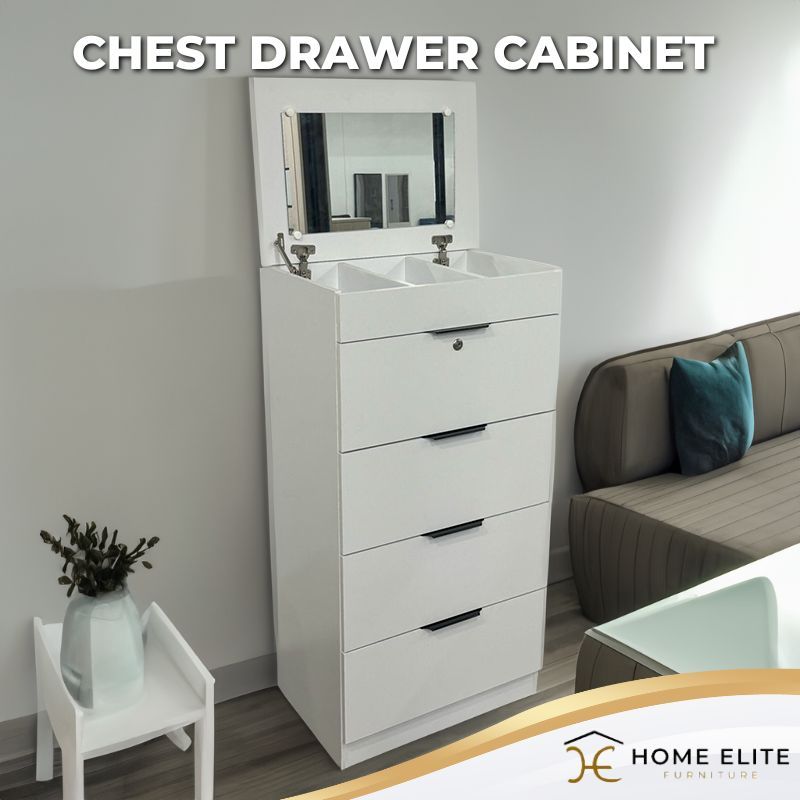 HOME ELITE: Chest Drawer Cabinet 5 Tier Dressing Table Drawer Storage ...
