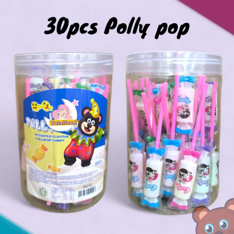 30pcs Jomei Polly Pop assorted flavour lollipop candy | Shopee Malaysia