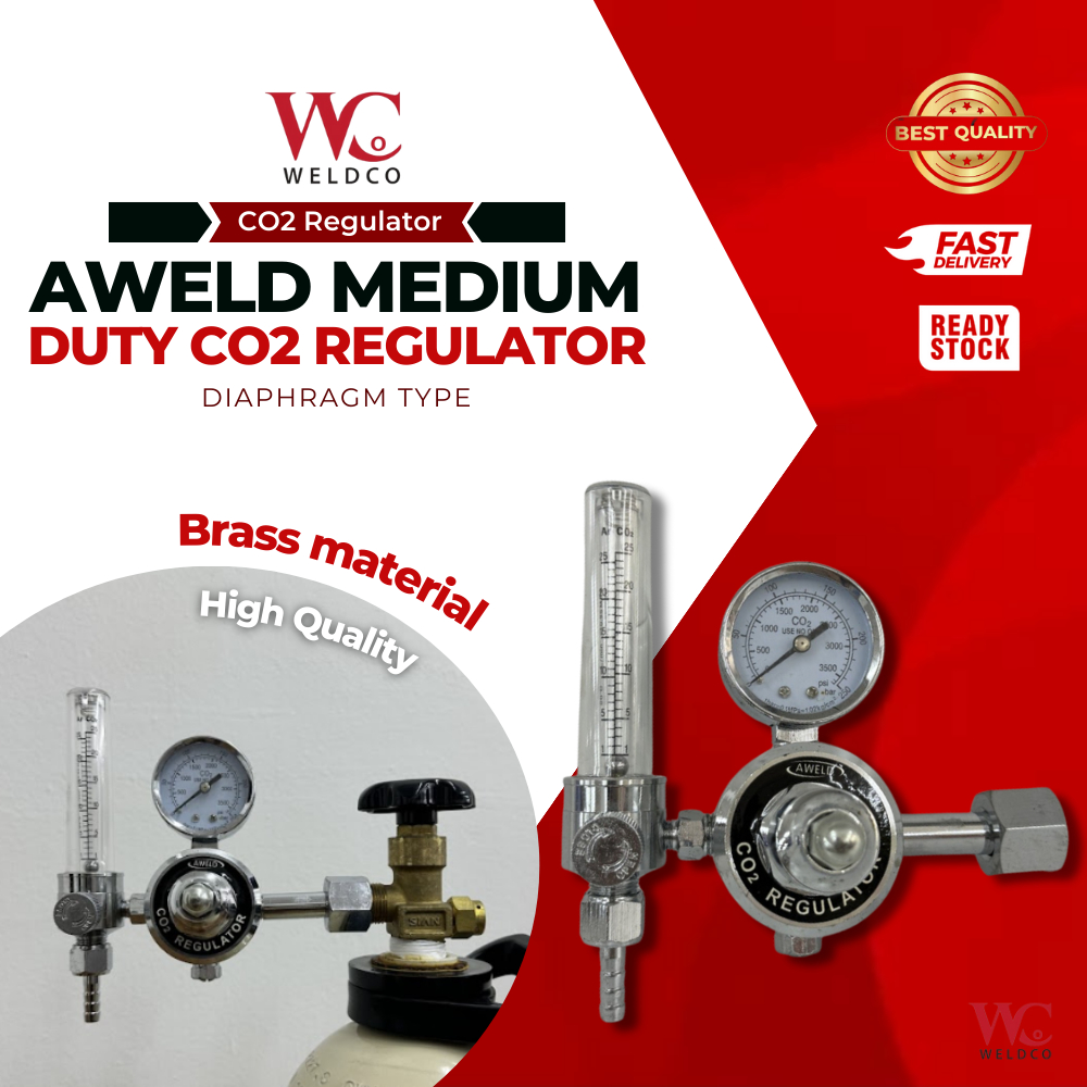 AWELD MEDIUM DUTY CO2 REGULATOR (1C008-0102) | Shopee Malaysia
