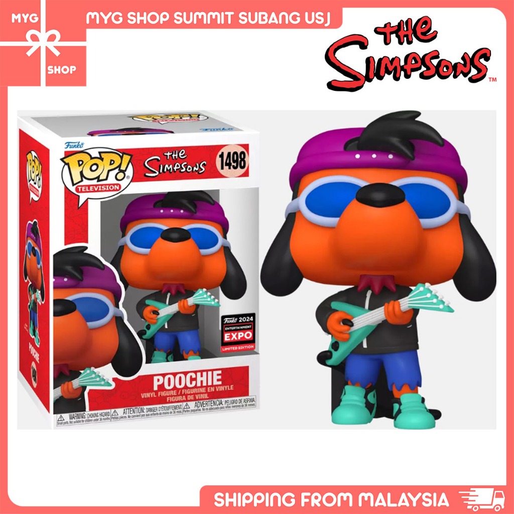 Funko Pop Poochie 1498 The Simpsons Animation Entertainment EXPO 2024 ...