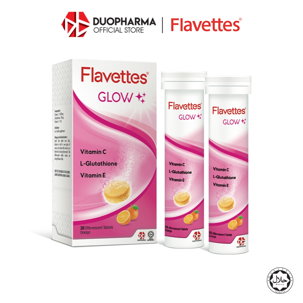 Flavettes Effervescent Glow Tab (30's) | Shopee Malaysia