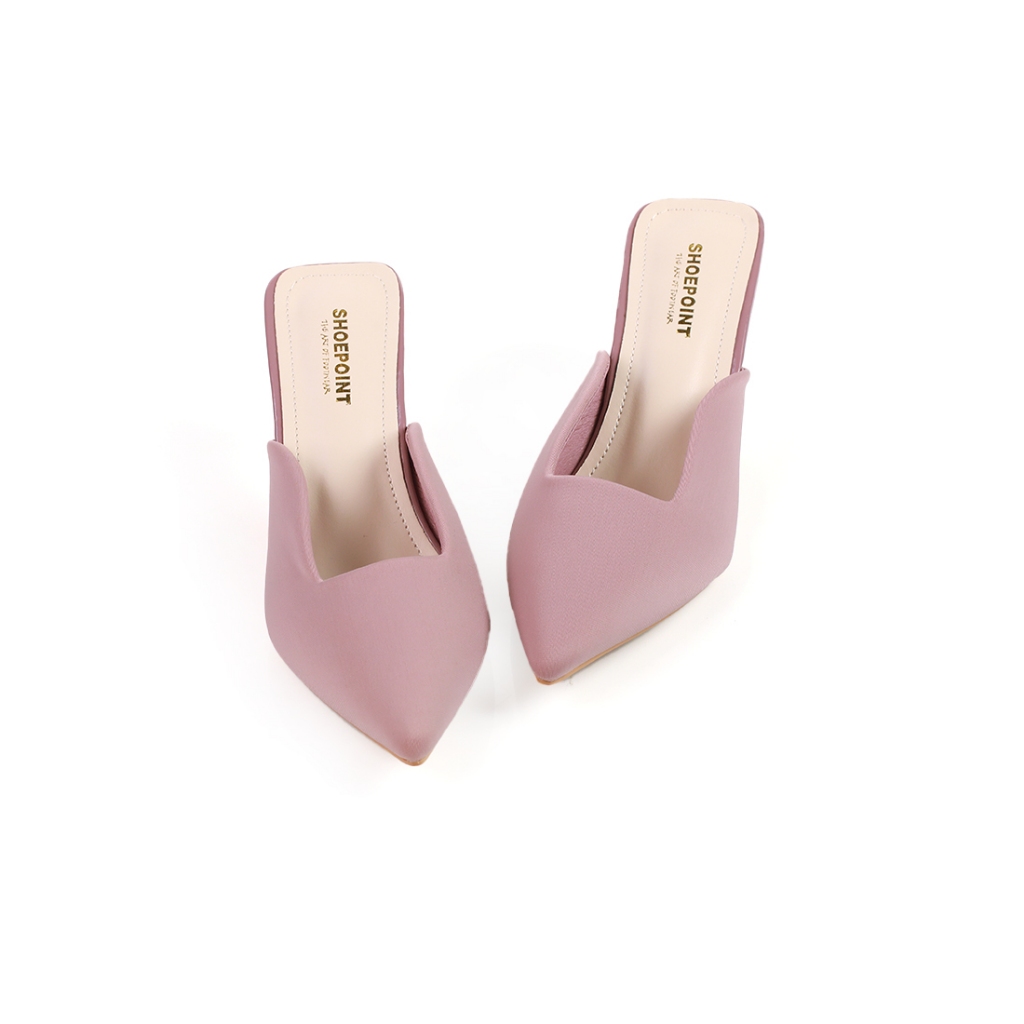 SHOEPOINT 00055 Women Low Heels Mules | Shopee Malaysia