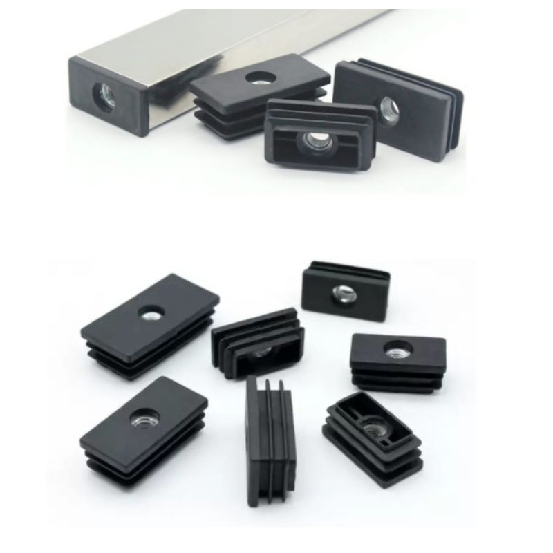 Black plastic Rectangular caps M6 M8 hole plug nut plug protection ...