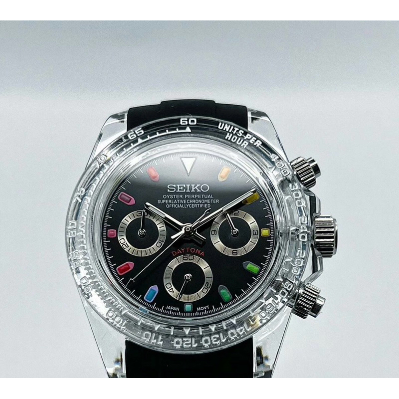 【Transparent Daytona】 Seiko Mod Jam Tangan Mekanikal Automatik ｜Seiko ...