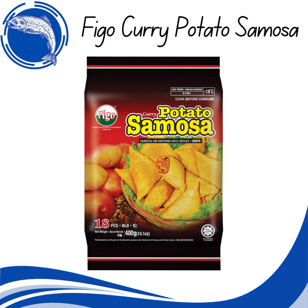 🔥New🔥 Figo Curry Potato Samosa / Samosa Ubi Kentang / 咖喱角 [ 18PCS ...