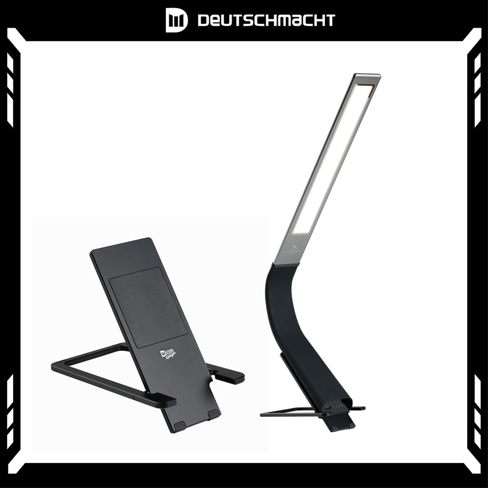 Deutschmacht LED Lamp Plus+ & LED Lamp Stand (Black) | Shopee Malaysia
