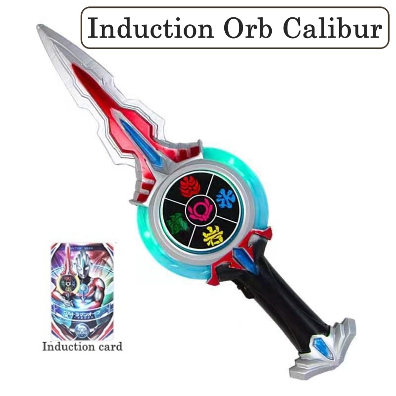 Ultraman Orb Calibur Sword Ultraman Induction Card Toy Mainan Ultraman ...