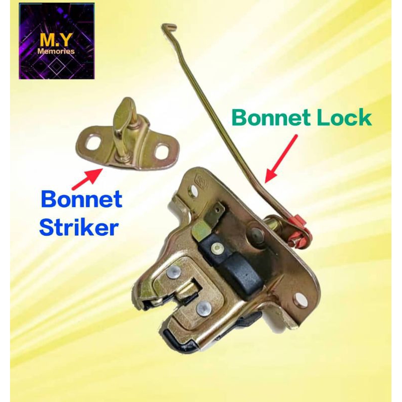 Bonnet Lock & Bonnet Striker Saga, Iswara Aeroback (rear) | Shopee Malaysia