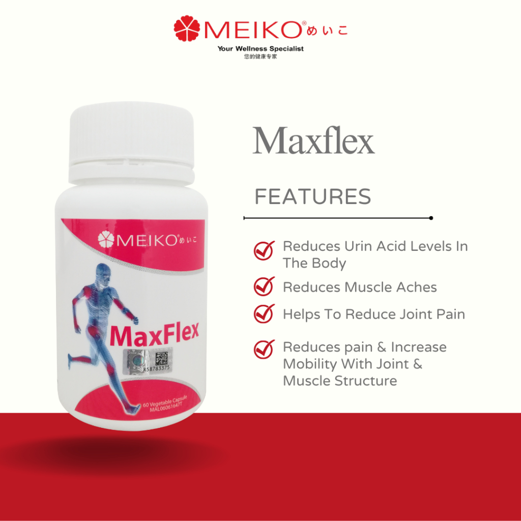 MEIKO Maxflex Joint Care Support Relieve Pain/Anti-Inflammation/Gout/Rheumatoid Arthritis ...