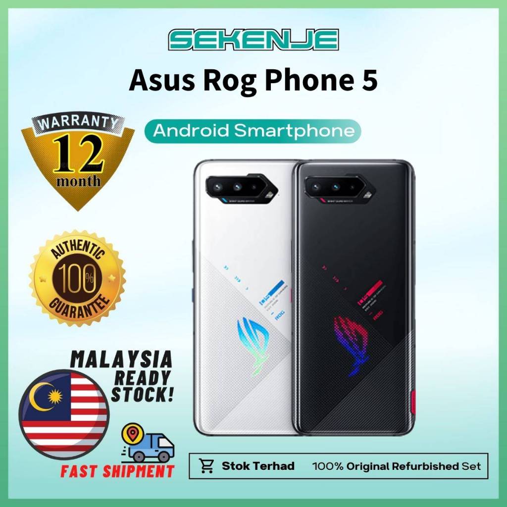 ASUS ROG Phone 5 256GB / 512GB + 15GB RAM 100% Original Secondhand Used ...