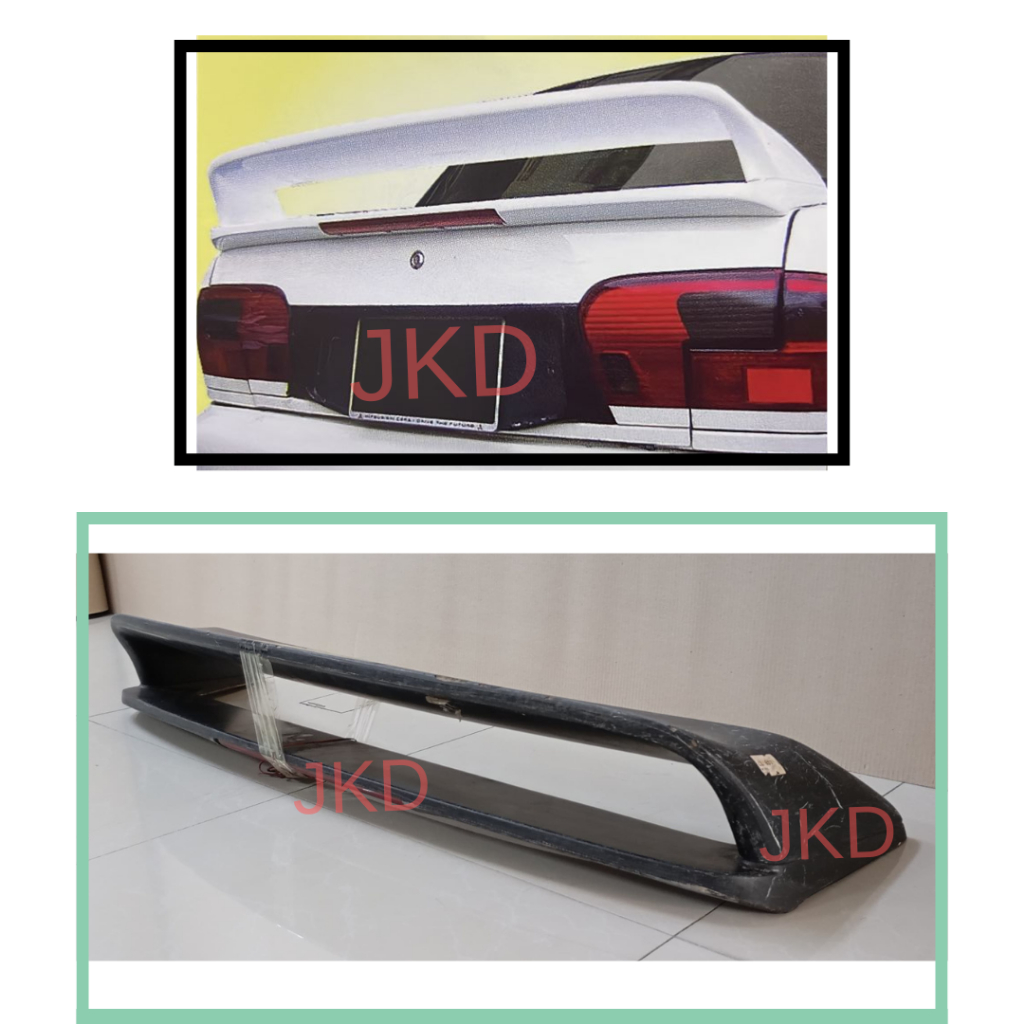 PROTON WIRA SALOON SPOILER WITH LED BMW (FIBER) SPOILER BOOT TRUNK WING ...
