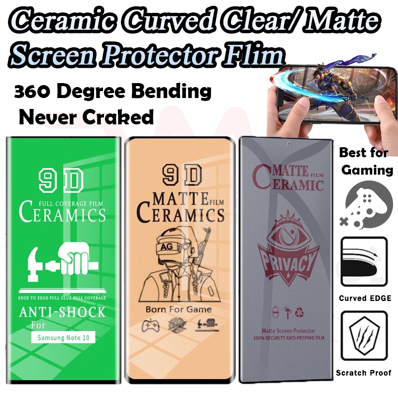 [X PECAH] Honor Magic 6/5/ 90/ 70/ X9a/ X9b Curved Ceramic Film Matte Clear Privacy Screen ...