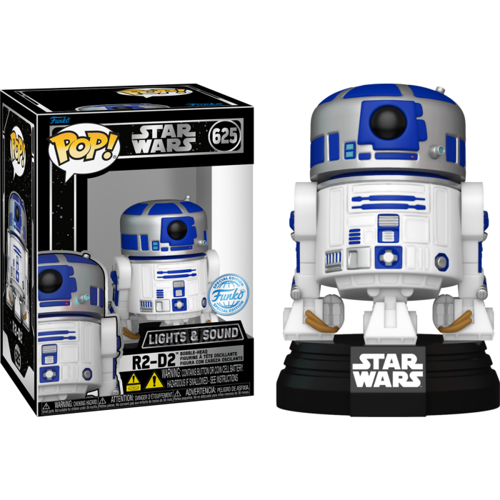 Funko Pop! Star Wars - R2 Pop! Vinyl Figure with Lights & Sounds ...