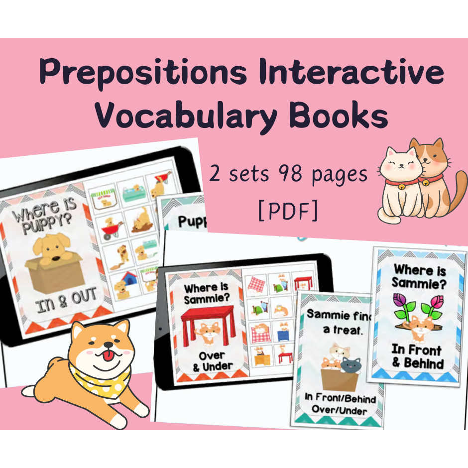 A590 – [PDF] Prepositions Interactive Vocabulary Books 2 sets 98 pages ...