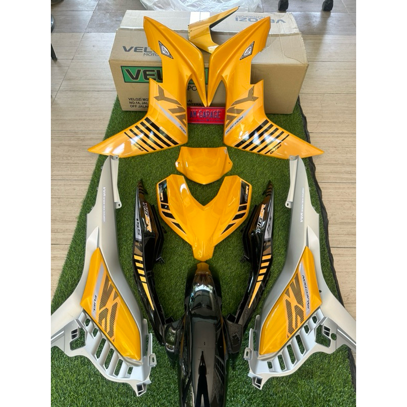 Body coverset Y16 kuning purba batman brand velozi stiker tanam cover ...