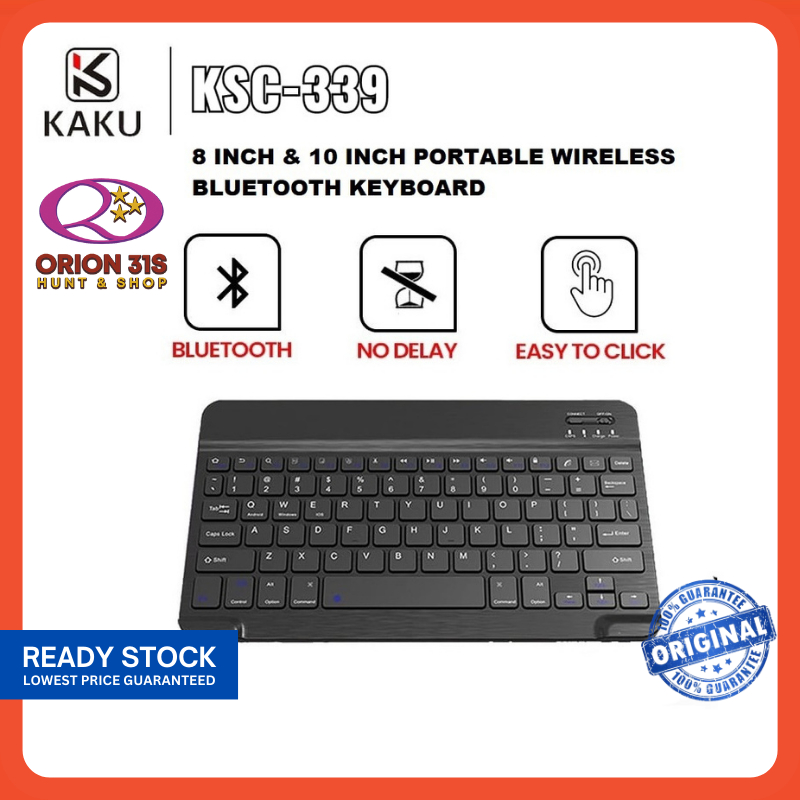 Kakusiga KSC-339 Wireless Keyboard Bluetooth Rechargeable Battery ...