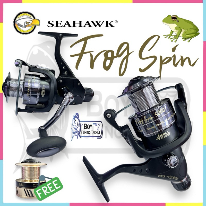 SEAHAWK FROG SPIN MESIN KATAK FROG REEL 2000 3000 4000 5000 FISHING ...