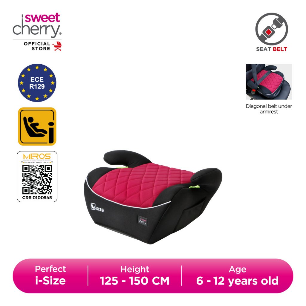 Sweet Cherry Perfect Backless Booster Car Seat Starlift i-Size Booster ...