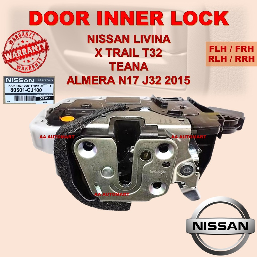ORIGINAL NISSAN LIVINA X TRAIL T32 TEANA ALMERA N17 J32 2015 INNER DOOR ...