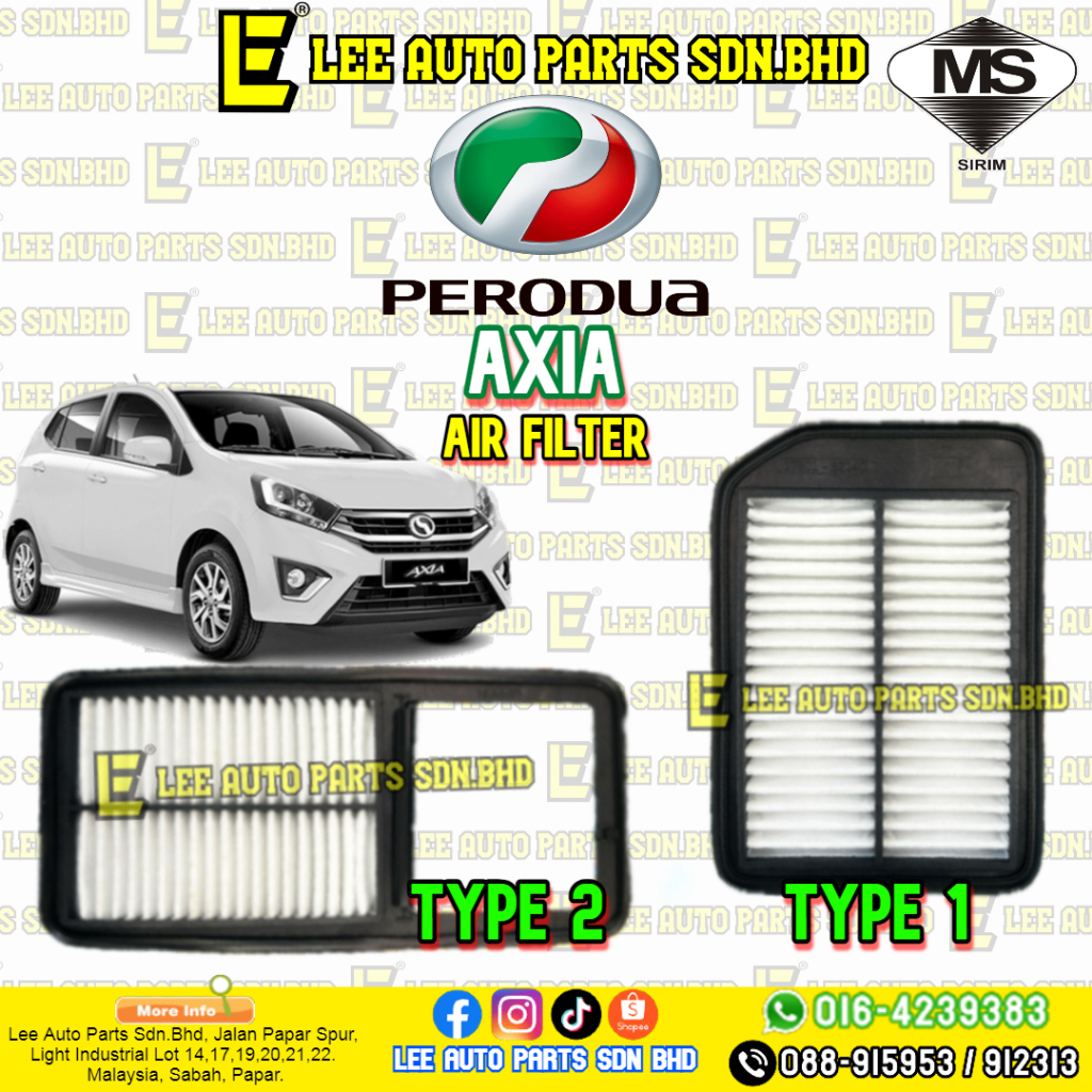 PERODUA AXIA AIR FILTER | Shopee Malaysia