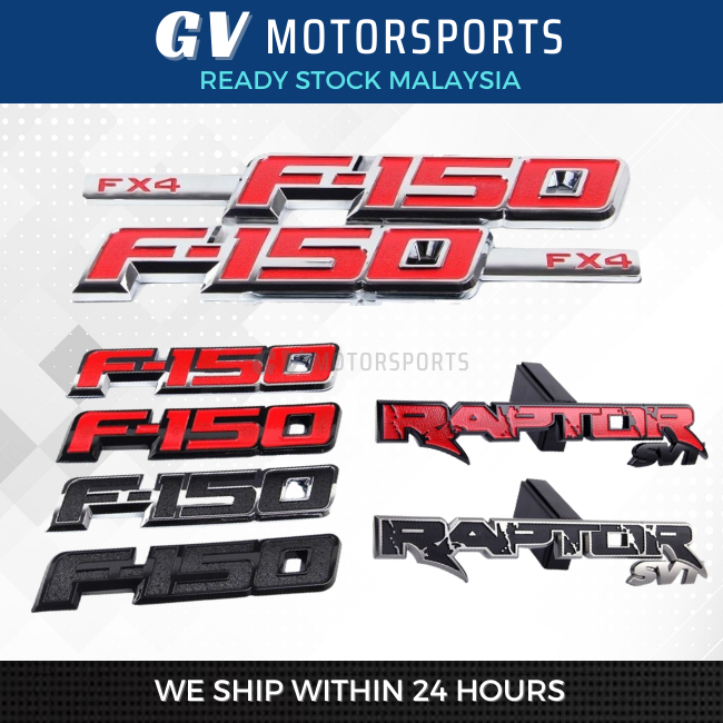 READY STOCK Ford Raptor SVT F-150 Rear Emblem F-150 FX4 Side Emblem ...