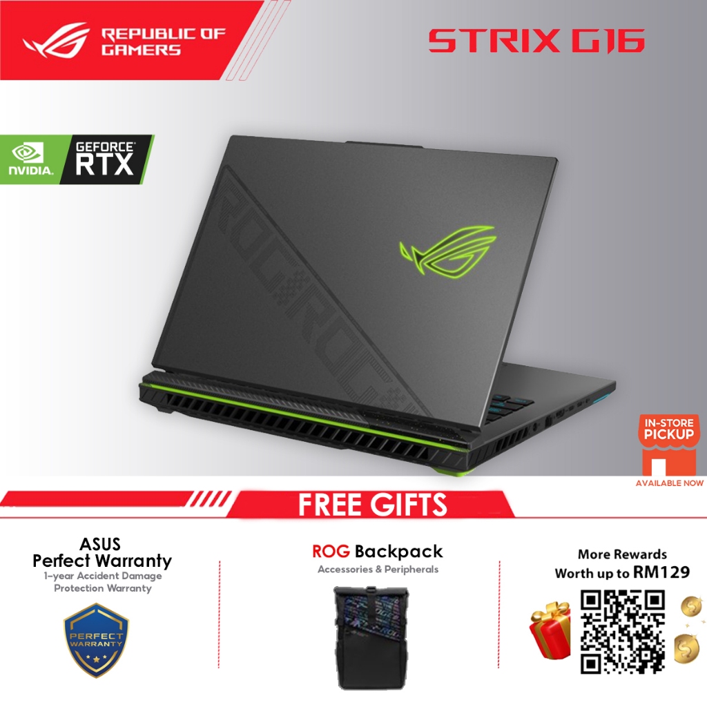 Asus ROG Strix G16 G614J-IRN4091W 16'' QHD+ Gaming Laptop (Intel® Core ...