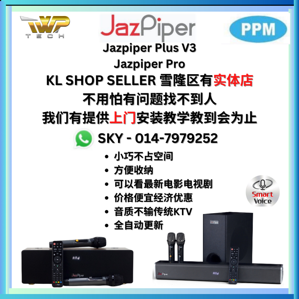 TOP 1 BEST SERVICE SELLER Jazpiper V3 pro smart voice Karaoke Sound Bar ...