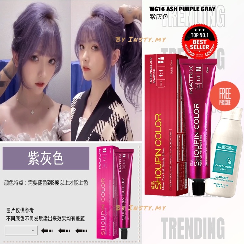(🍁TRENDING🍁) FULLSET-50warna Shoupin Hair Color 100ml+FREE %Peroxide ...