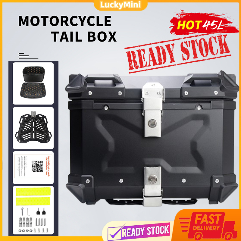 Aluminium Box Motor lc 135 Top Box Motorcycle Top Box 45L Waterproof ...