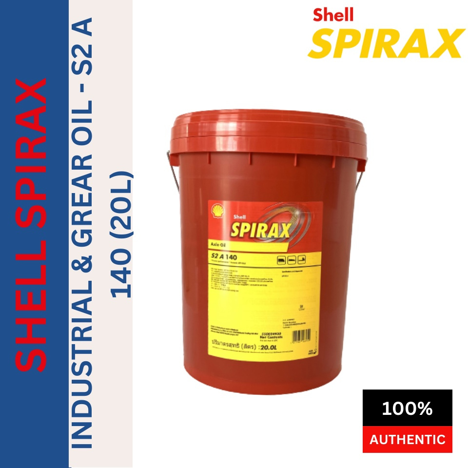 550024930 INDUSTRIAL & GREAR OIL - SHELL SPIRAX S2 A 140 (20L) | Shopee ...