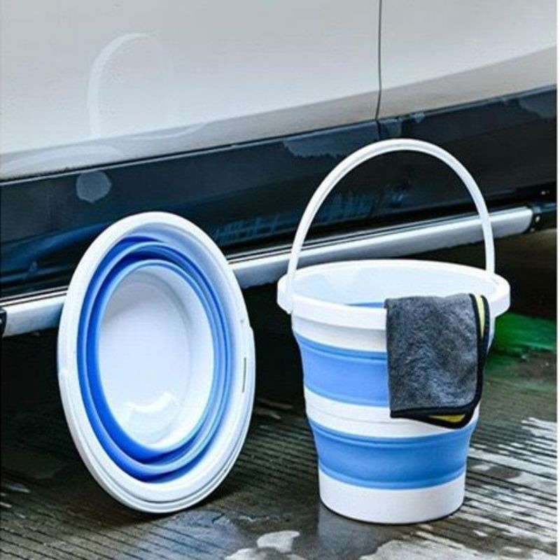 Foldable Bucket Pail Collapsible Bucket Baldi Lipat Water Bucket Travel ...