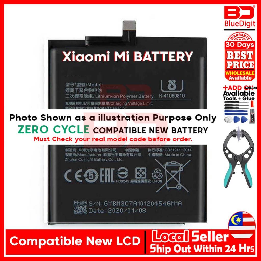 Battery Bateri Compatible For BM3L XIAOMI 9 / XIAOMI Mi 9 / Xiaomi Mi9 ...