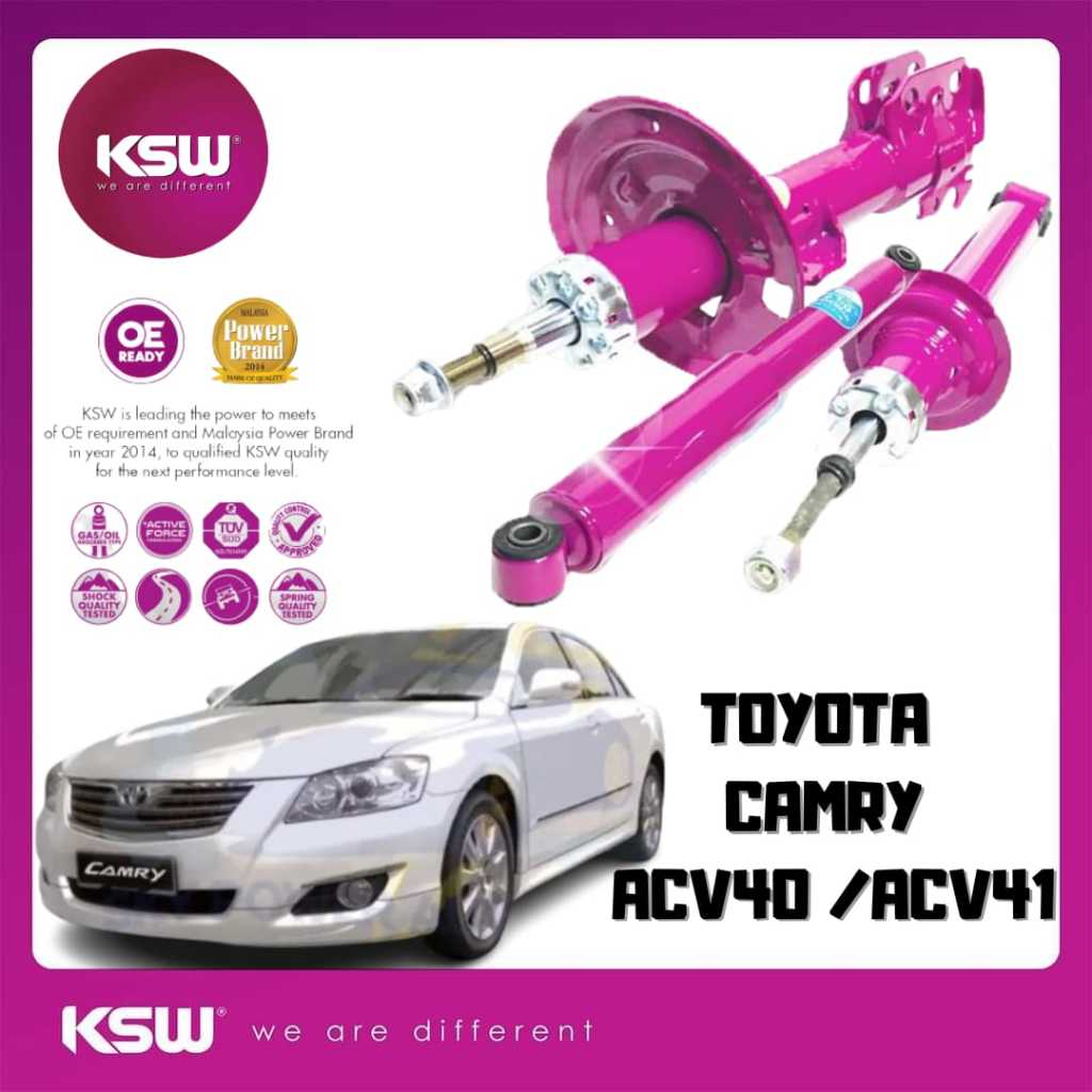 KSW SHOCK GAS ABSORBER TOYOTA CAMRY ACV40/ ACV41 Front& rear | Shopee ...