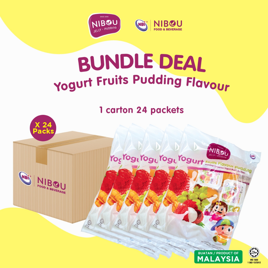 Nibou (NBI) YOGURT Fruity Pudding (35gm x 10's x 24) - Door Gift ...