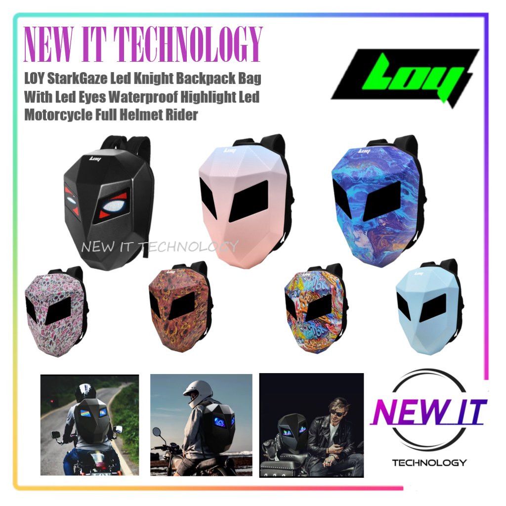 LOY StarkGaze & StarkGaze SE Led Knight Backpack Bag With Led Eyes ...