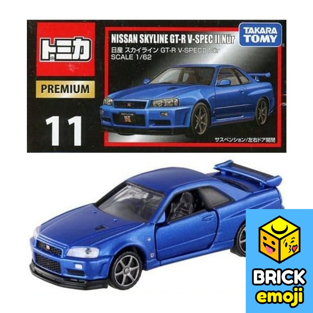 Tomica Premium No.11 Nissan Skyline GT-R V-spec II Nur 1/62 (JP/CN) | Shopee Malaysia
