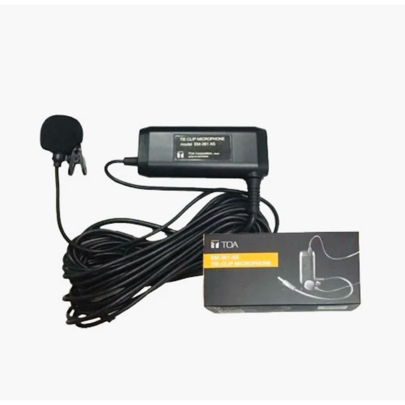TOA EM-361 / EM361 ELECTRET CONDENSER TYPE OF TIE CLIP MICROPHONE EM360 ...