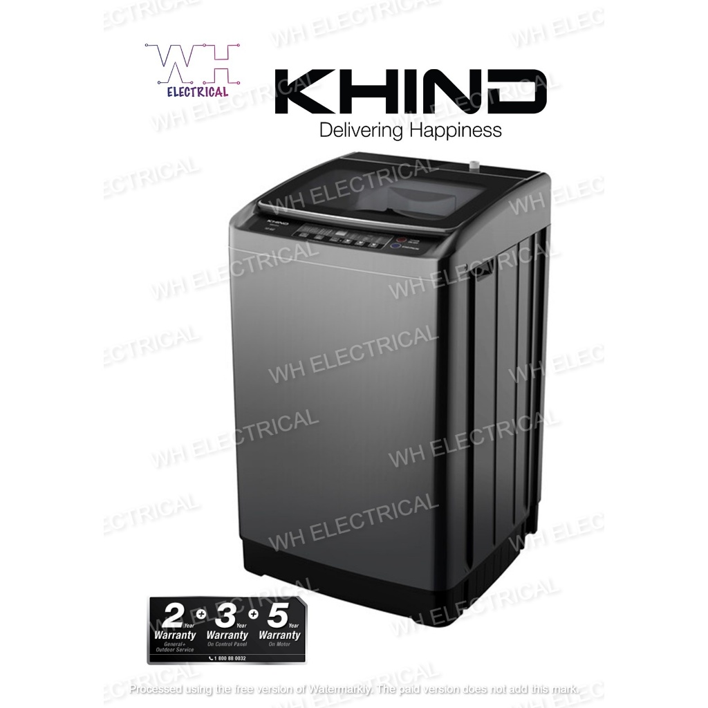 KHIND FULLY AUTOMATIC WASHING MACHINE 10KG WM100A // MESIN BASUH ...