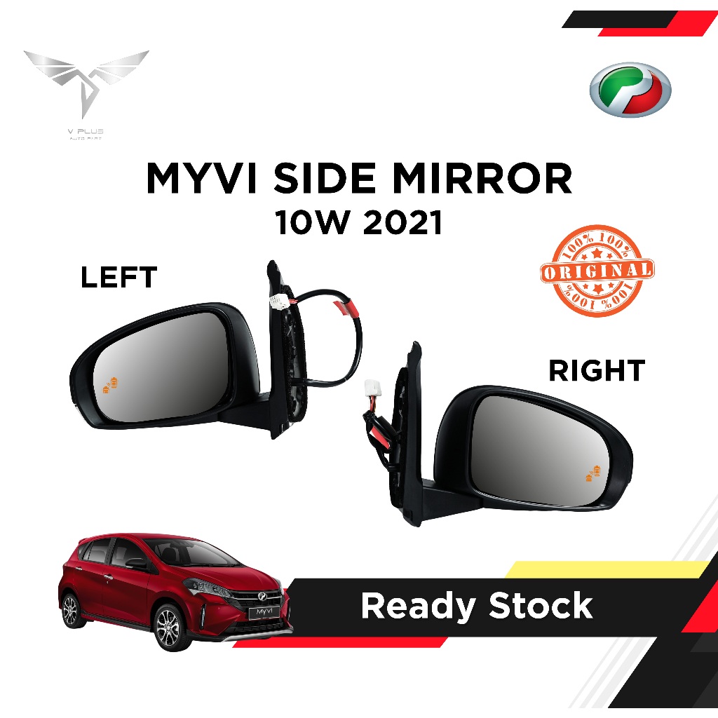 ORIGINAL MYVI SIDE MIRROR 2021 10 WIRE W/BSM PERODUA | Shopee Malaysia
