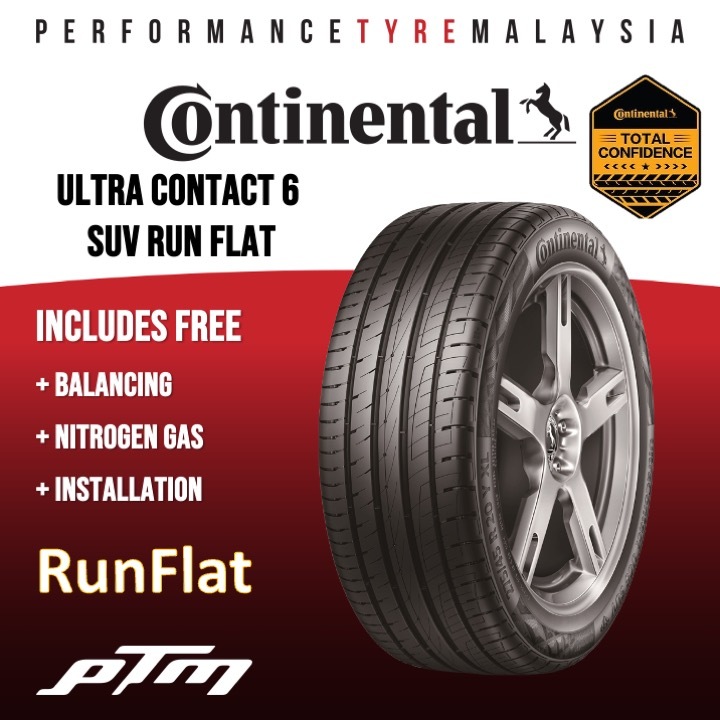 18 19 20 inch Continental Ultra Contact 6 UC6 SUV SSR RUN FLAT TYRE ...