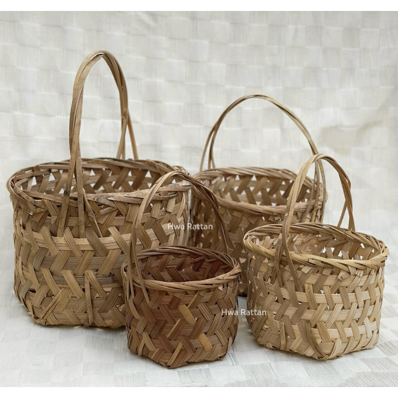 Bamboo carrying basket / Bakul anyaman buluh / Raga buluh murah / Raga ...