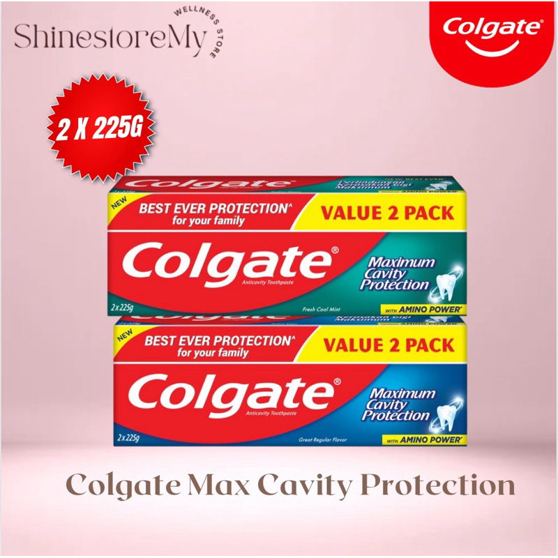 Colgate Max Cavity Protect Toothpaste (2 x 225g) | Shopee Malaysia