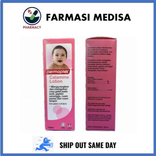 Dermoplex Calamine Lotion 120ml Soothes Skin Irritation, Insect Bite ...